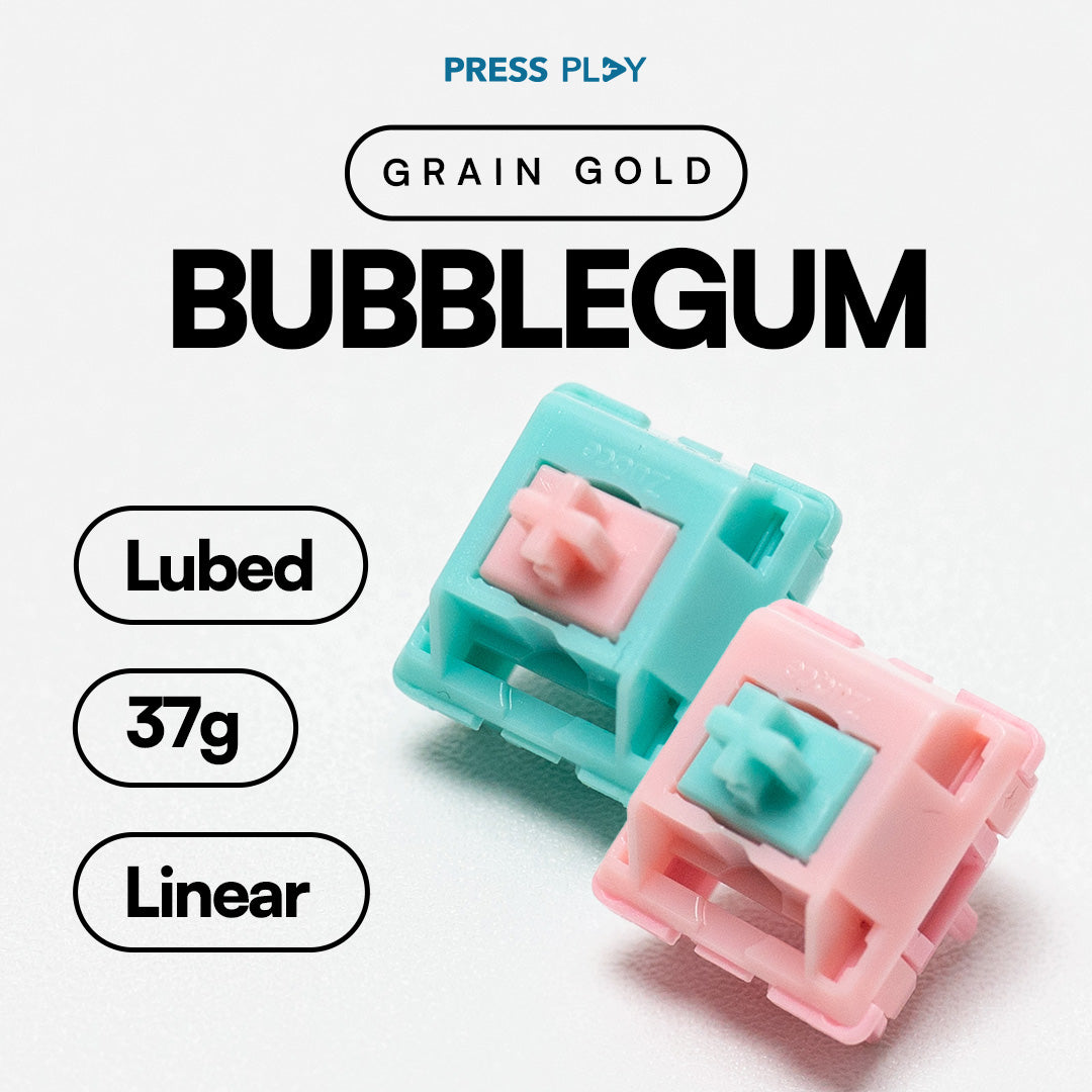 Grain Gold Bubble Gum 45g Linear Switch PCB Mount – pressplayid