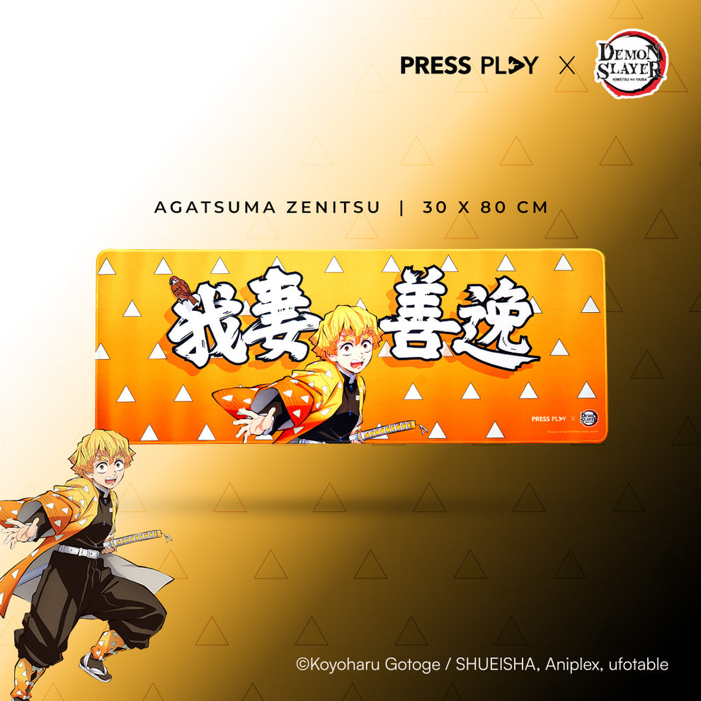 PRESS PLAY x DEMON SLAYER CHARACTER 30x80 Gaming Deskmat Mousepad ...