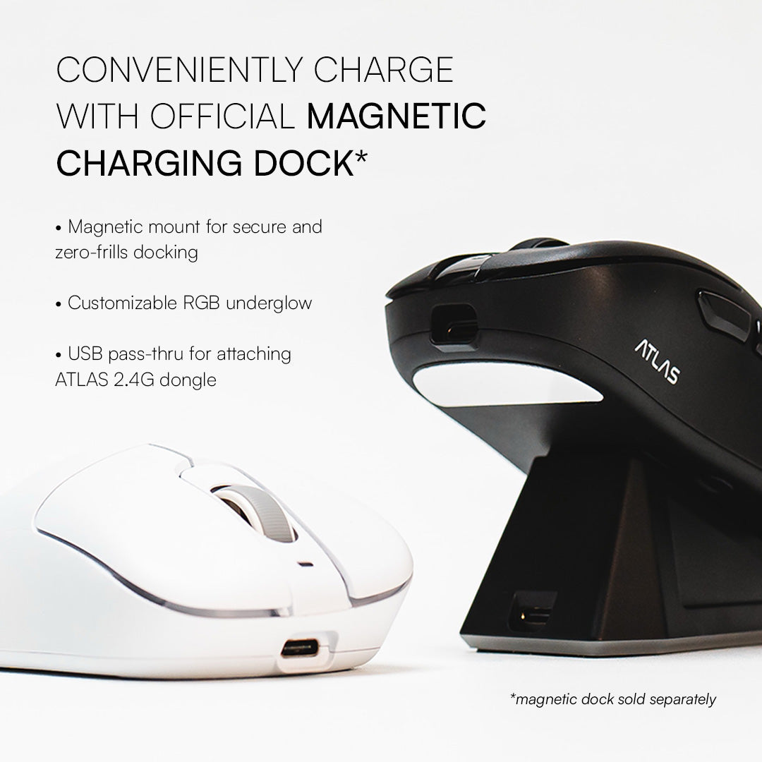 ATLAS Ergonomic Ultralight Wireless Gaming Mouse – pressplayid