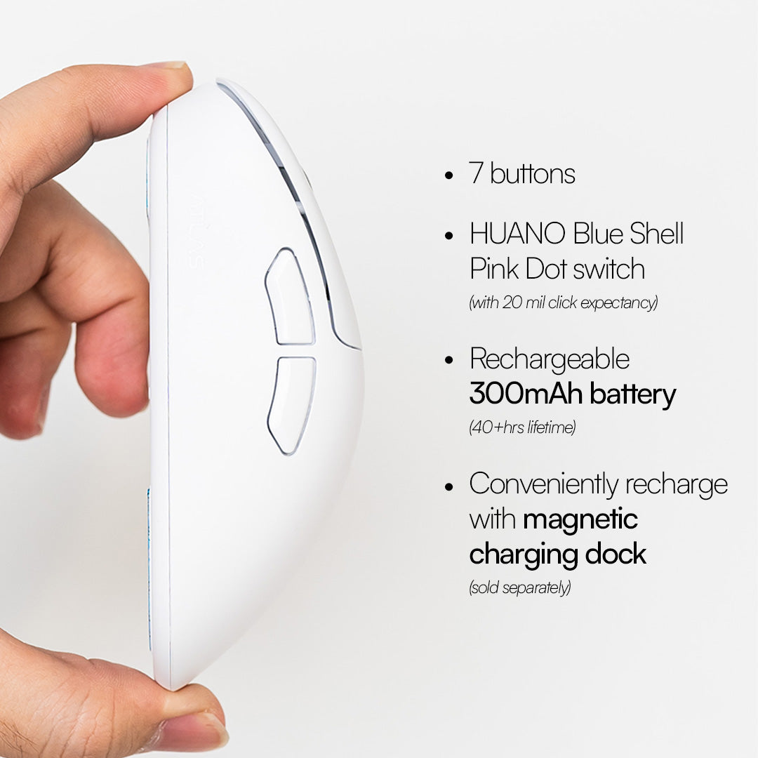 ATLAS Ergonomic Ultralight Wireless Gaming Mouse – pressplayid