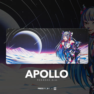 SPACEGIRLS Press Play x kenn.arts Gaming Mousepad Deskmat – pressplayid