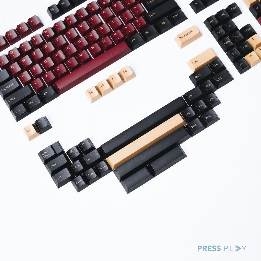 SCARLET PBT Doubleshot Keycaps Keycap Set – pressplayid