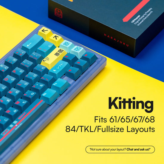 PPBT HARAJUKU PBT Dye Sub Keycap Set Japanese Root by Press Play ...