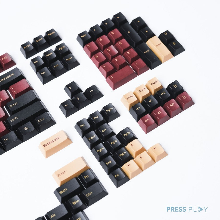 SCARLET PBT Doubleshot Keycaps Keycap Set – pressplayid