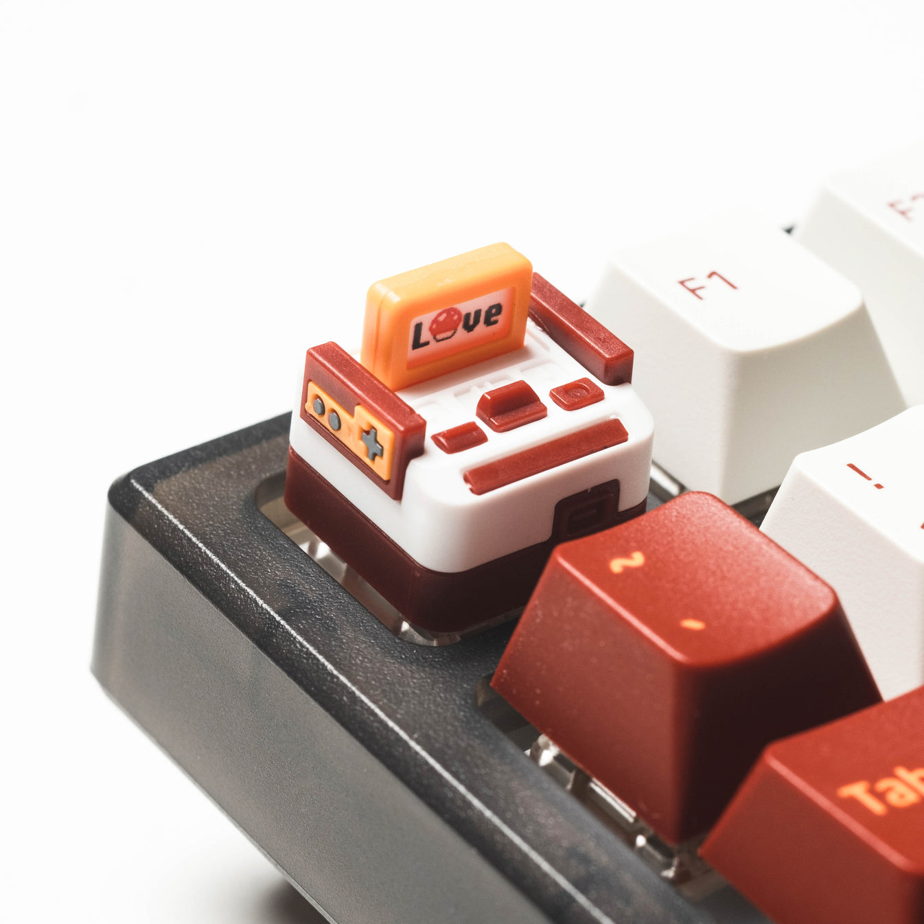 RETRO FAMICOM Artisan Keycap Mechanical Keyboard – pressplayid